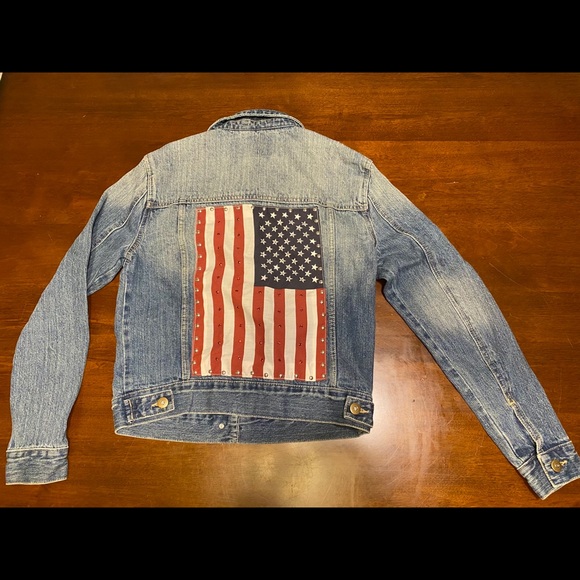Jackets & Coats | American Flag Jean Jacket | Poshmark